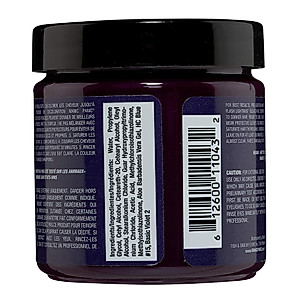 MANIC PANIC Violet Night Hair Dye – Classic High Voltage - Semi Permanent Hair Color - Cool Dark Purple Color - For Dark & Light Hair - Vegan, PPD & Ammonia-Free - For Coloring Hair on Men & Women