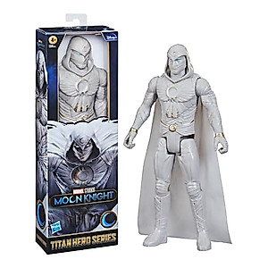 Marvel Studios’ Titan Hero Series Moon Knight Toy, 12-Inch-Scale Action Figure, Toys for Kids Ages 4 and Up