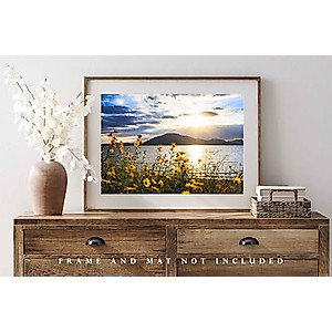 Wichita Mountains Photography Print (Not Framed) Picture of Mount Scott and Lake Lawtonka on Autumn Evening in Oklahoma Landscape Wall Art Nature Decor (40" x 60")