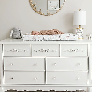 Evolur Aurora 7 Drawer Double Dresser, Frost