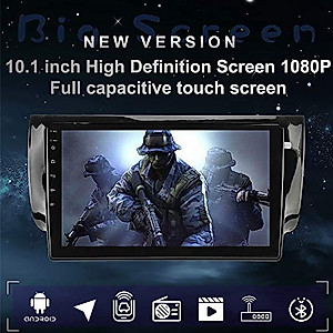 LEXXSON Android 8.1 Car Radio Stereo 10.1 inch Capacitive Touch Screen High Definition GPS Navigation Bluetooth USB Player 1G DDR3 + 16G NAND Memory Flash for Nissan Sentra 2013 2014 2015 2016 2017