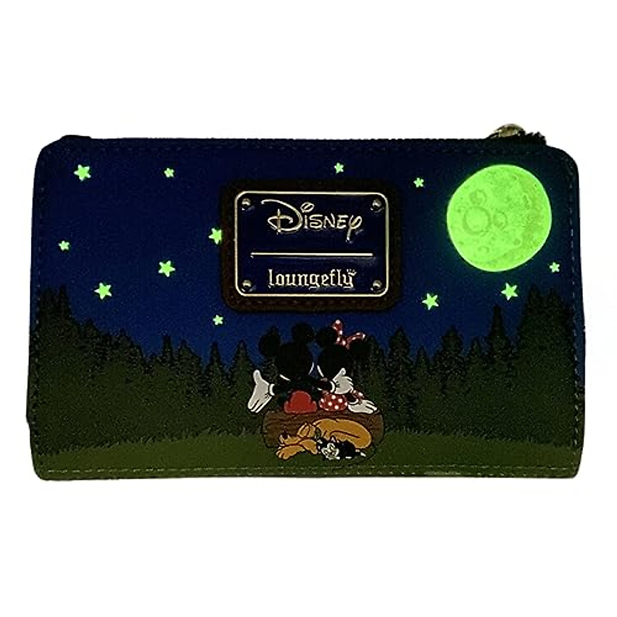 Loungefly Mickey, Minnie, & Friends Camping Scene Flap Wallet