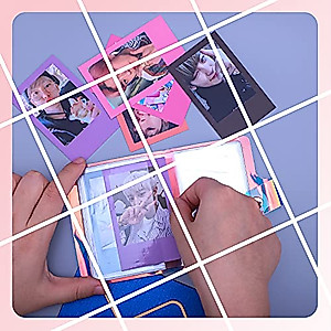 Ndsox 2 Pack 2 x 3 Mini Photo Album 36 Pockets One-Handed Portable Kpop Photo Card Holder Compatible with Fujifilm Instax Mini Cameras/Polaroid Snap Touch/SocialMatic Instant Cameras, Rainbow