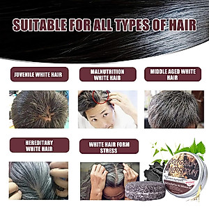 FNIUANF 3 Pieces Hira Darkening Shampoo Bar, Hira Shouwu Darkening Shampoo Bar, Archic Organic Hair Darkening Shampoo Bar Unisex, Natural Organic Conditioner and Maintenance (3 Pieces,Polygonum)