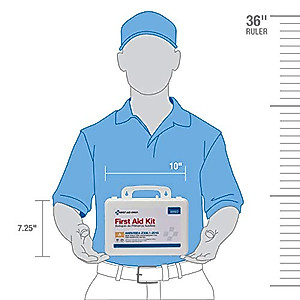 First Aid Only 90562 ANSI A 25-Person Emergency First Aid Kit for Office, Home, and Construction, 89 Pieces