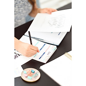 bloom daily planners Double Sided Daily Planning System Tear Off to-Do Pad - Undated Checklist Notepad Organizer with Perforated Sheets - 6" x 9" - Plan With Laur