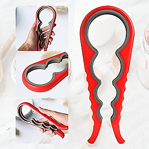 Jar Opener for Seniors - 3Packs Jar Opener for Weak Hands, Jar Opener Set with 5 in 1 Bottle Opener, 4 in 1 Jar Opener and Non Slip Jar Opener Gripper Pads