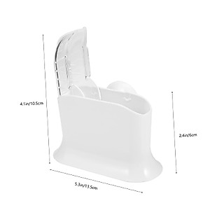 DOITOOL Rice Spoon Storage Rack Plastic Organizer Box Plastic Cutlery Organizer Rice Scoop Rack Rice Paddle Stand Rice Spatula Case Utensils Storage Rack Spoon Holder Rice Spoon Rack Ladle