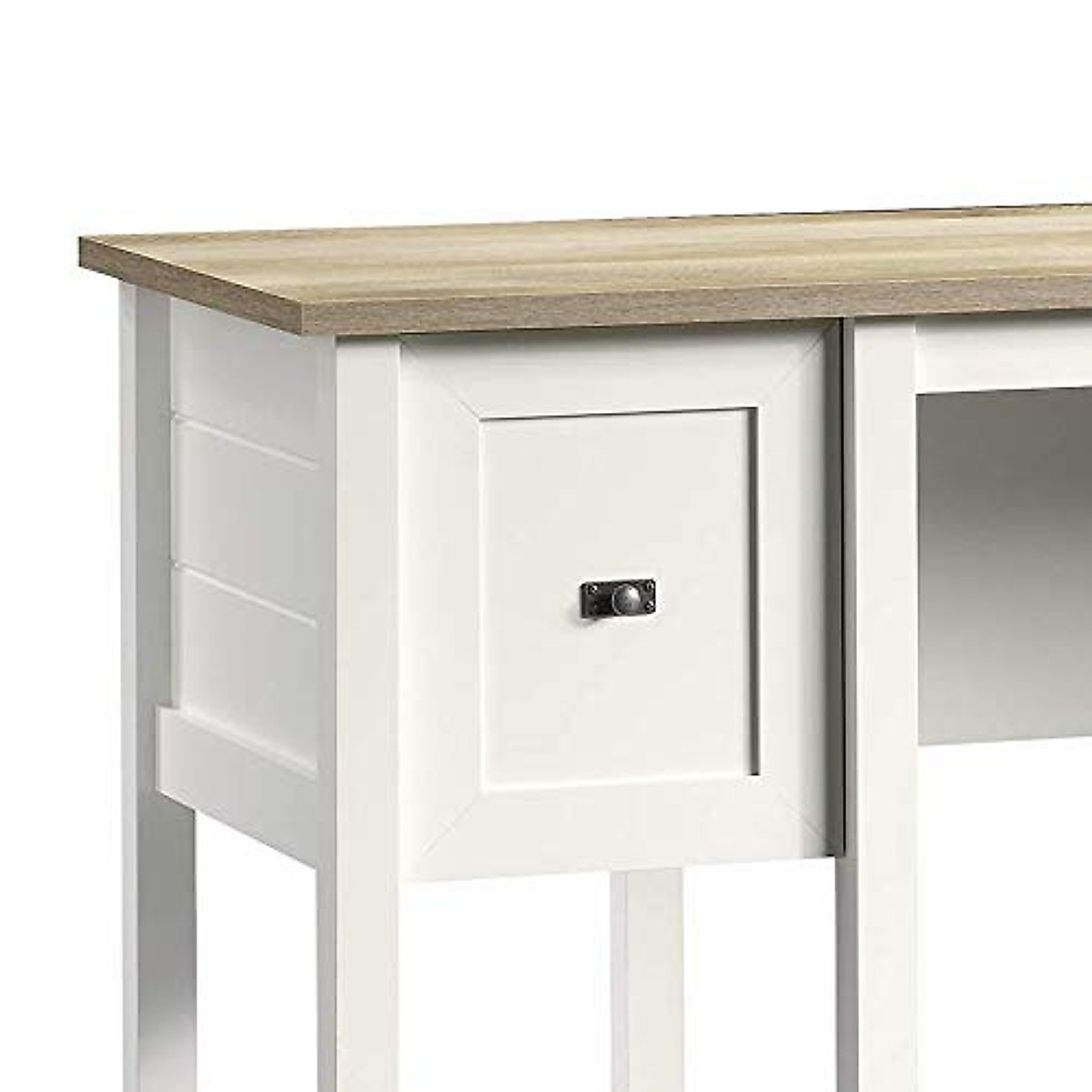 Sauder Cottage Road Desk, Soft White finish