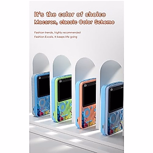 Mochalight G5 Retro Handheld Game Console with 500 Classical Games 1020mAH Rechargeable Battery Ideal Gift for Kids Lovers Pink