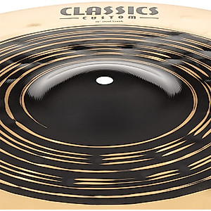 Meinl Cymbals Classics Custom Dual 16" Crash Cymbal for Drum Set, Dark/Brilliant — Made in Germany — B12 Bronze, 2-Year Warranty, (CC16DUC)
