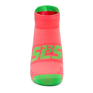 SLS3 Thin Running Socks for Women & Men, Ultra Light Neon Running Socks for Men & Women. Low Cut No Blister Socks (3pack)