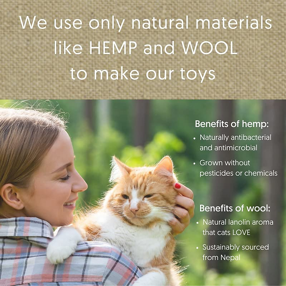 Honest Pet Products Eco Kitty Bird is a Truly Natural and Safe Toy for Your Kitty. Filled with Organic Catnip, Enticing Rattle and Colorful Hemp Twine Tail. Made in The USA and Money Back Guaranteed