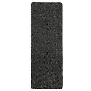 Machine Washable Solid Design Non-Slip Rubberback 2x6 Soft Shag Runner Rug for Hallway, Bedroom, Bathroom, Living Room, Kitchen, 2'2" x 6', Gray