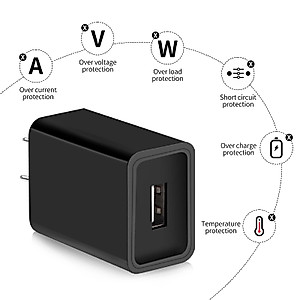 Charger Cord Replacement for Amazon Fire TV Stick, Fire Tablet, Compatible Smasung Android Phone Micro USB Charger Cable and AC/DC Home Wall Charger Power Adapter