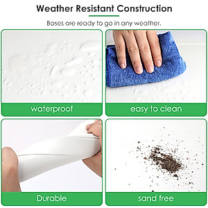 Eupboron Baseball Bases Set, 5 Piece Baseball & Softball Throw Down Rubber Base Set for Kids & Adults