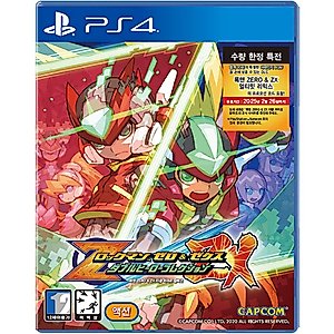 Rockman Zero & ZX Double Hero Collection Korean Edition [Japanese Supports] for PS4