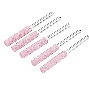 NATEFEMIN 5 Pack Hardness Burr Chainsaw Sharpener Stone File Chain Saw Sharpening Carving Grinding Tools Accessory