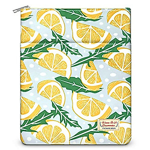 Book Sleeve for Book Lovers with Zipper, Book Nerd Book Protector, Book Covers for Hardcover Washable Multifunctional Book Sleeves Fits Most Standard Paperbacks, Medium 11 Inch X 9 Inch Gray Orange