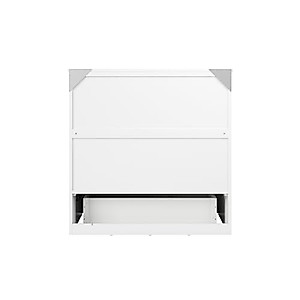 AFI, Vivian Murphy Bed Chest Twin XL with Storage Drawer and Built-in USB Charger, White