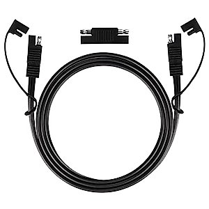 Geosiry 3FT 16 AWG SAE Extension Cable, SAE Cable with Dustproof Cap for Solar Panel Motorcycle Automotive RV Battery (3FT)