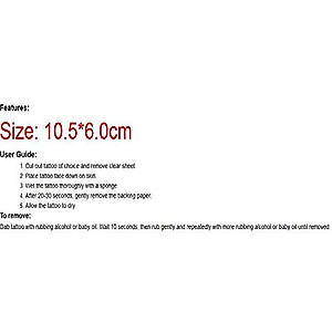 Women Lotus Flower Temporary Tattoo Stickers Body Art Waterproof