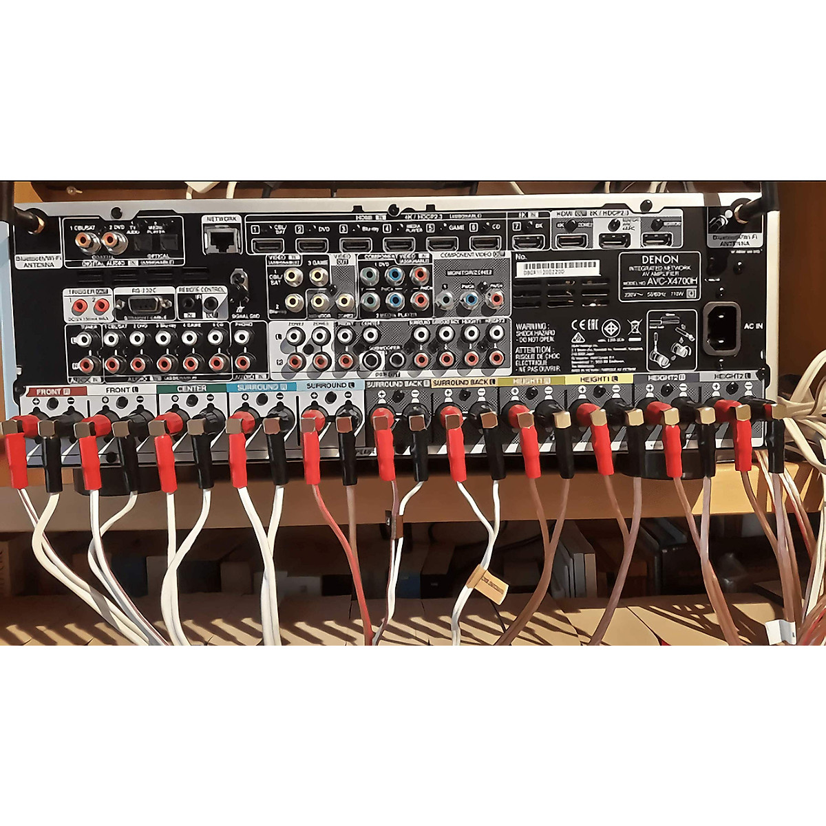 Goaycer Banana Plugs Right Angle 12 Pairs - 24k Gold Plated 90 Degree Speaker Connector (24Pcs)