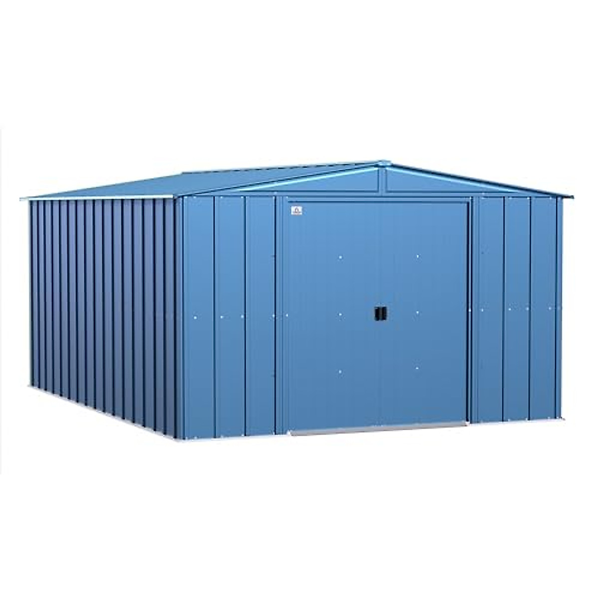 Arrow Classic Steel Storage Shed, 10x14, Blue Grey