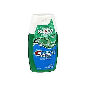 Crest Plus Scope Toothpaste Liquid Gel Minty Fresh - 4.6 oz, Pack of 2
