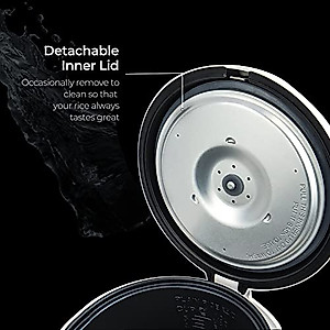 Cuckoo CR-0671V 6 Cup Basic Electric Rice Cooker and Warmer, Nonstick Inner Pot, White/Purple