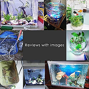 USB Fish Oxygen Air Pump Aquarium Ultra Quiet Oxygen Pump for Fish Tank with Hanging Buckle and Check Valve - Black…