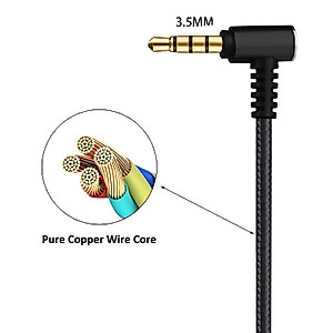 Azddur Replacement Audio Cable for SteelSeries Arctis 3, Arctis Pro Wireless, Arctis 5, Arctis 7, Arctis Pro Gaming Headset 2m/6.5 Feet