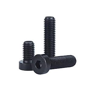 10pcs 12.9 Grade High Strength Thin Head Hexagon Socket Cap Screws Carbon Steel Socket Cap Screws Hexagon Socket Screws (Size : M5*12)
