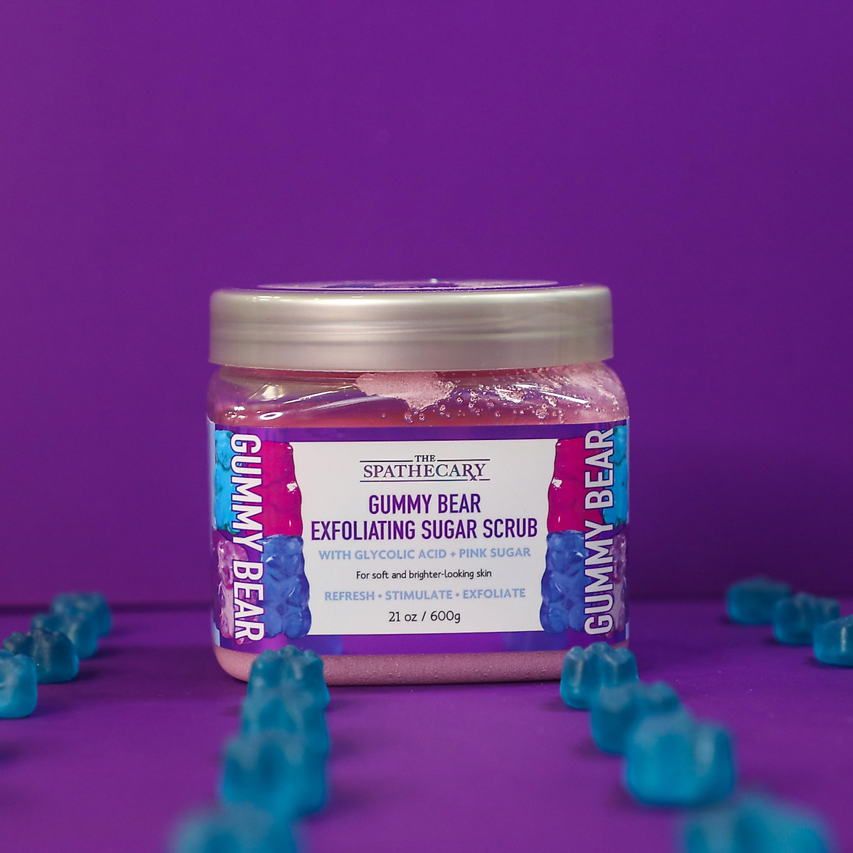 The Spathecary Body Scrub, Exfoliating-Nourishing-Refreshing-Smoothing Body Care 21 oz. (21 oz, Gummy Bear)