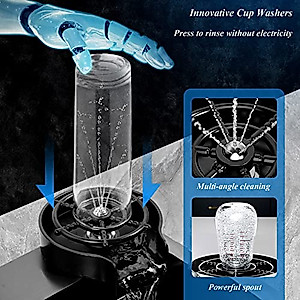 IXOAKQ Undermount Kitchen Sink Waterfall Matte Black Topmount Single Bowl 304 Stainless Steel Basin Kitchen Bath Fixtures with Integrated Ledge and Accessories, 68x46cm (Black)