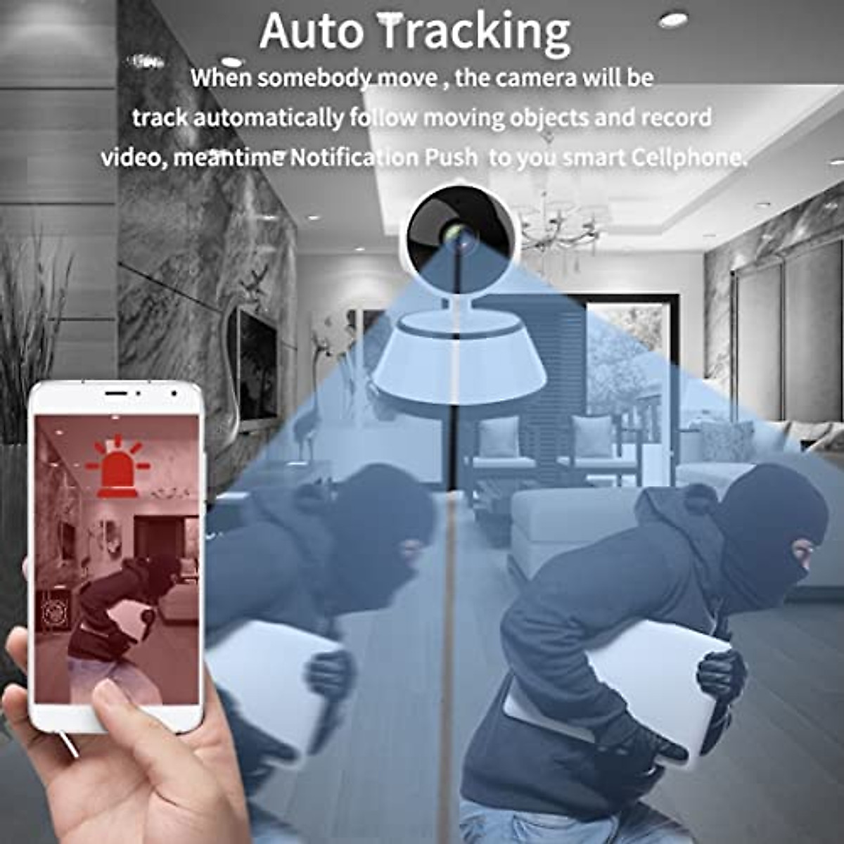 Qiocobo Smart pet Camera for Dog Cat,2 Way Audio Voice Interaction, pet Monitor Detection Alarm, Night Vision Security Camera, Picture Alarm Push