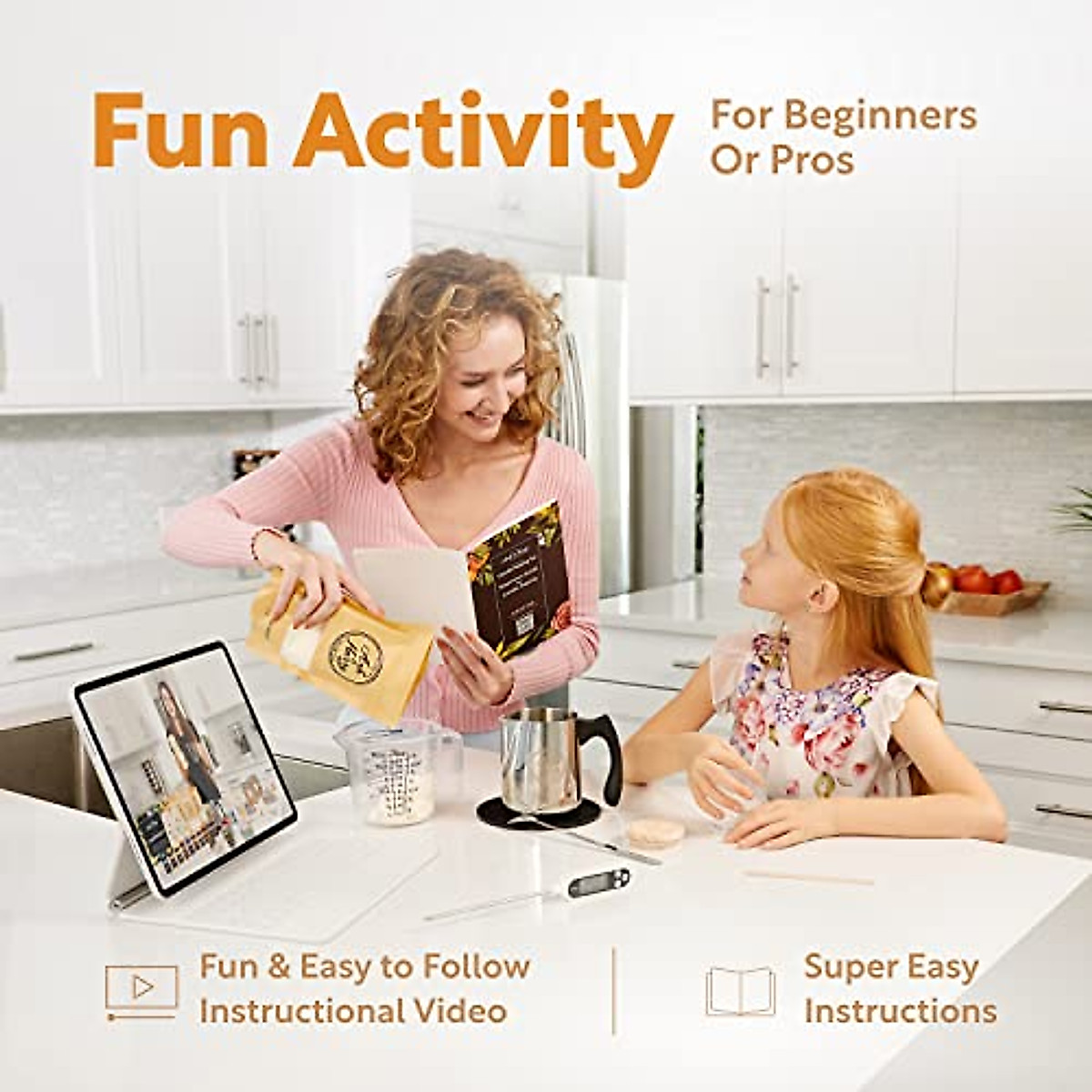 ASH & HARRY (US Based Company Premium Candle Making Kit - Complete DIY Starter Set - Pure Soy Wax, Designer 10 Tin & Glass Jars - 10 CPL Branded Fragrances, Soy Wax Candle Maker Dyes