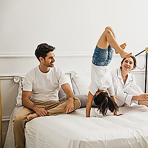 Simpli Comfy EZ Bed Queen Self-Inflating Air Mattress with Built-in Frame, Pump and Wheeled Case, Blow Up Inflatable Air Bed Perfect for Home, Guests, Travel, Vacation, Camping