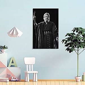HAILAOB Film Actor Charlton Heston Home Decoration Canvas Painting Poster 12x18inch(30x45cm)