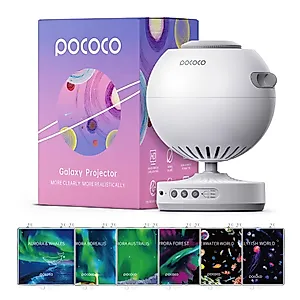 【Limited Time Offer: 16% Off 】POCOCO Galaxy Projector + Aurora and Deep Sea - Discs (6 Pieces)