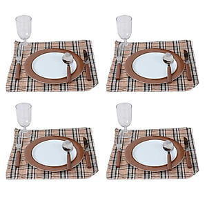 4 Person Blue Tartan Insulated Picnic Backpack Bag Set W/Cooler Section