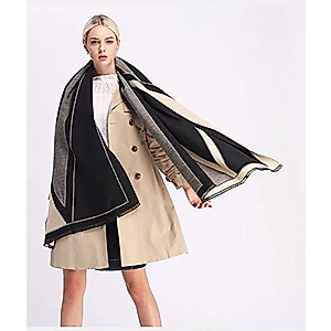 Jeelow Winter Scarf Scarfs For Women, Cashmere Like Blanket Scarf Pashmina Shawls And Wraps Scarves (Abstract)