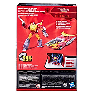 Transformers Toys Studio Series 86 Voyager Class The The Movie 1986 Autobot Hot Rod Action Figure - Ages 8 and Up, 6.5-inch, Red