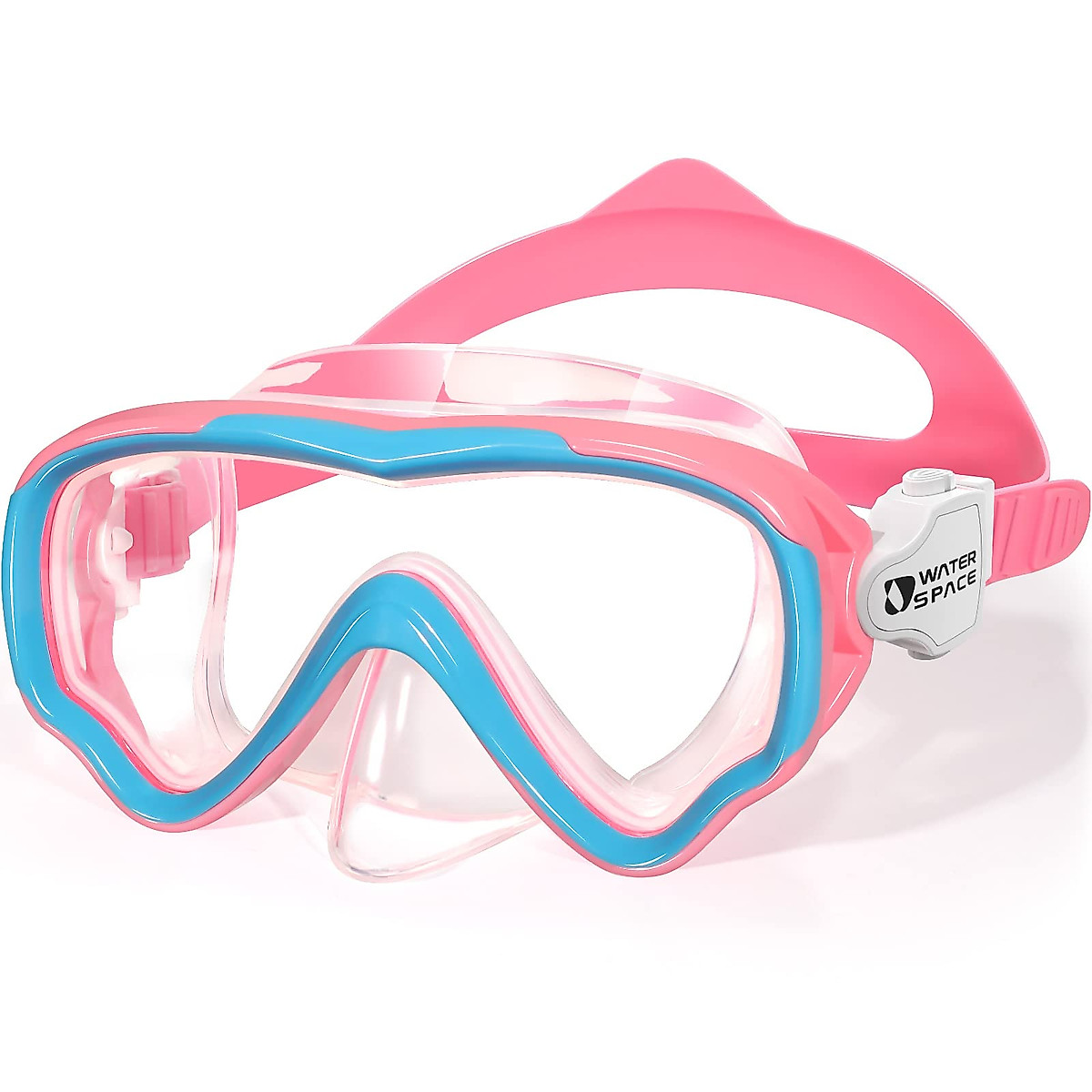 Water Space Kids Swimming Goggles Swim Googles for Kids Toddler Girls Boys Youth 6-14 3-6 4-7, Swimming Goggles with Nose Cover Anti Fog 180°Clear Snorkel Mask No Leaking Pool Underwater Swim Goggles