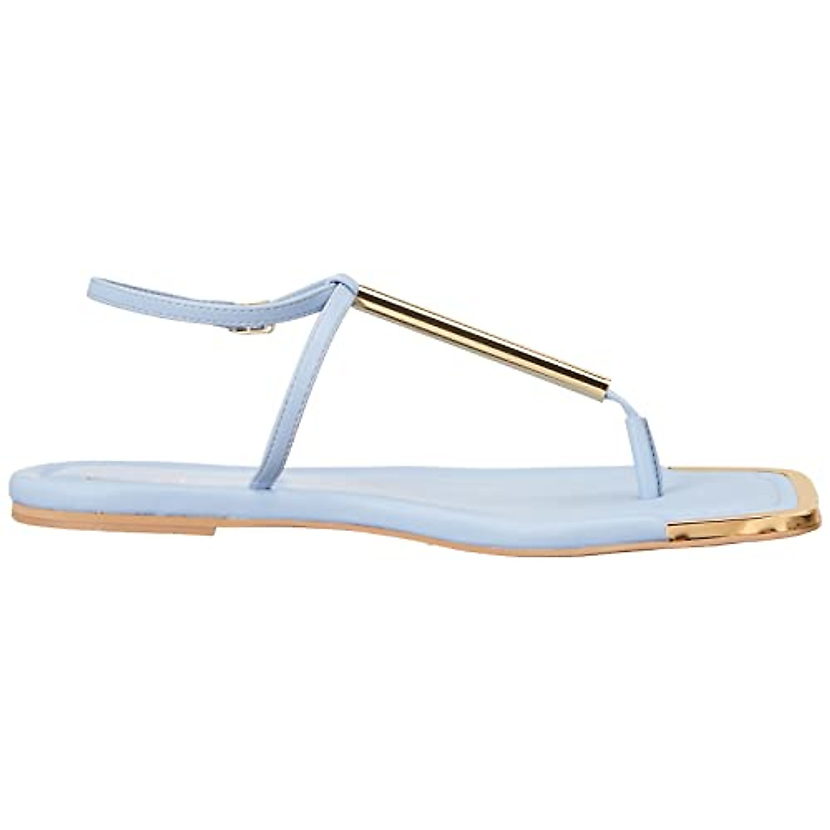 Dolce Vita Women's ARCHEY Flat Sandal, Sky Blue Stella, 9