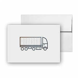 Cargo Truck Container Truck Shipping Logistic, quality blank cards CC-19860