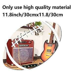 ODOTTAA, Sports Theme Football Shaped Acrylic Mirror Art Sticker for Wall Decor for Boys Bedroom, Dressing Room, Wardrobe, Door