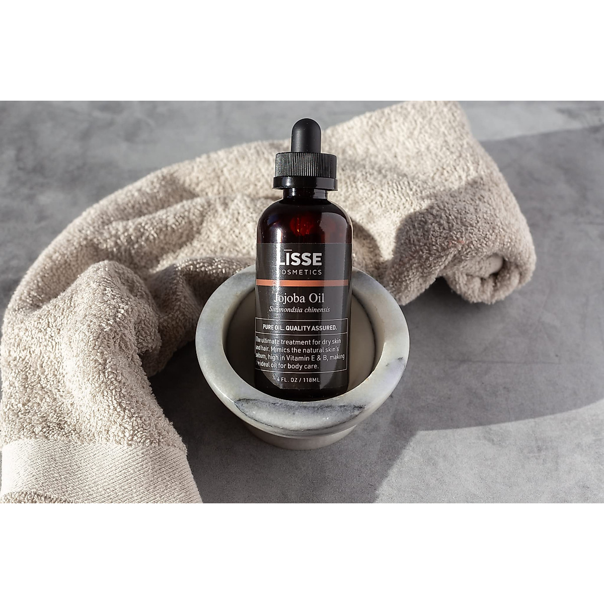 Lisse 100% Pure Jojoba Oil – Cosmetic/Therapeutic Grade– Batch Tested and Verified – Premium Quality you can Trust (4 oz)