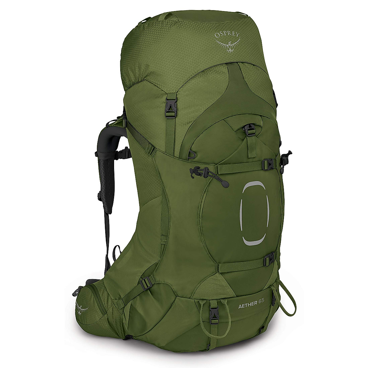Osprey Aether 65 Men's Backpacking Backpack , Garlic Mustard Green, Large/X-Large