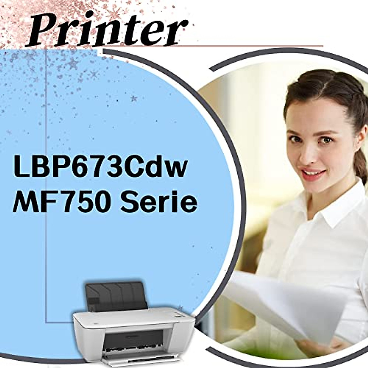 for Canon CRG069 Extra High Yield Toner Cartridge Replacement Pack Compatible for I-SENSYS LBP673Cdw MF750 Serie Printer 1 Yellow